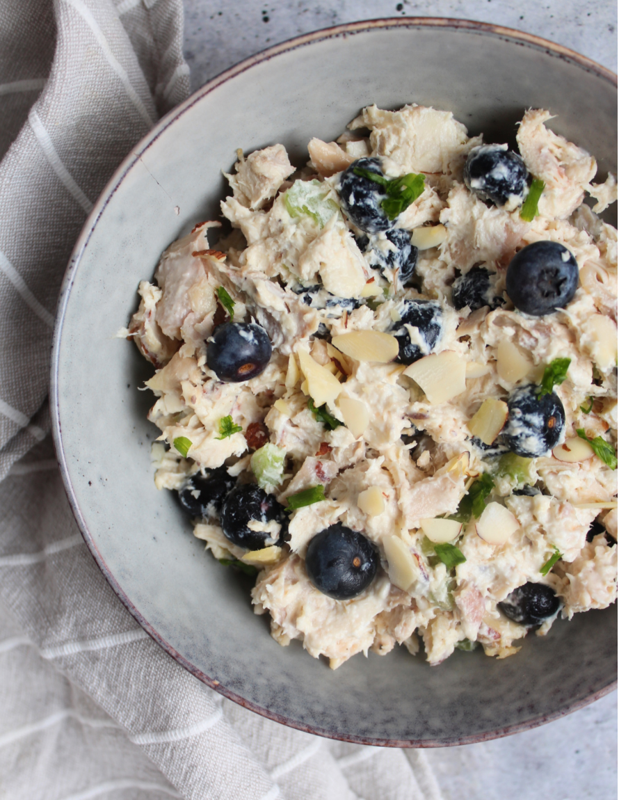 Blueberry Chicken Salad | Autumn Enloe Nutrition